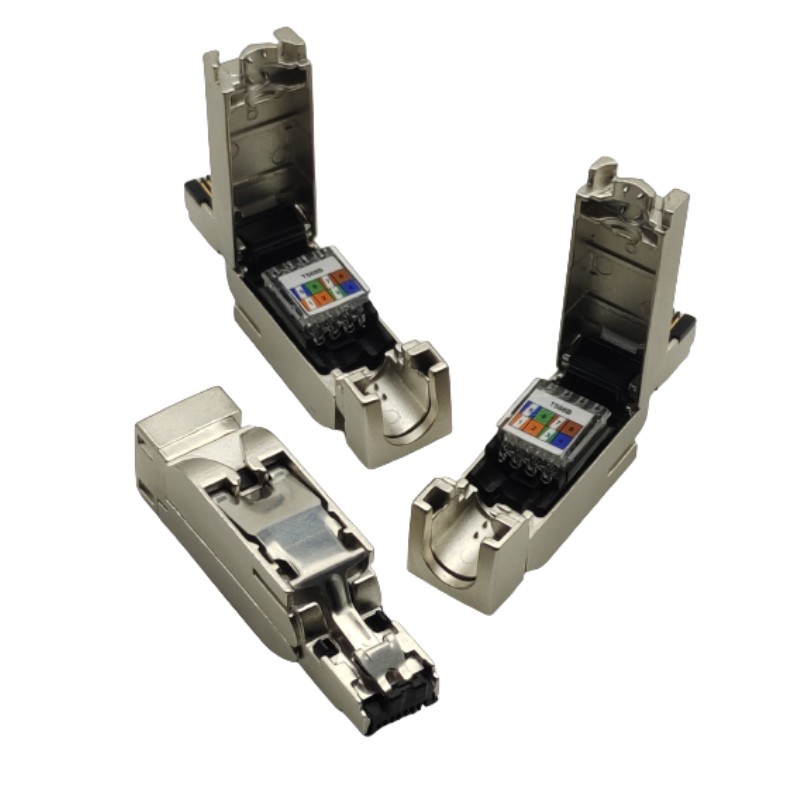 Industrial Metal RJ45 cat6 plug connector | FIBEYE