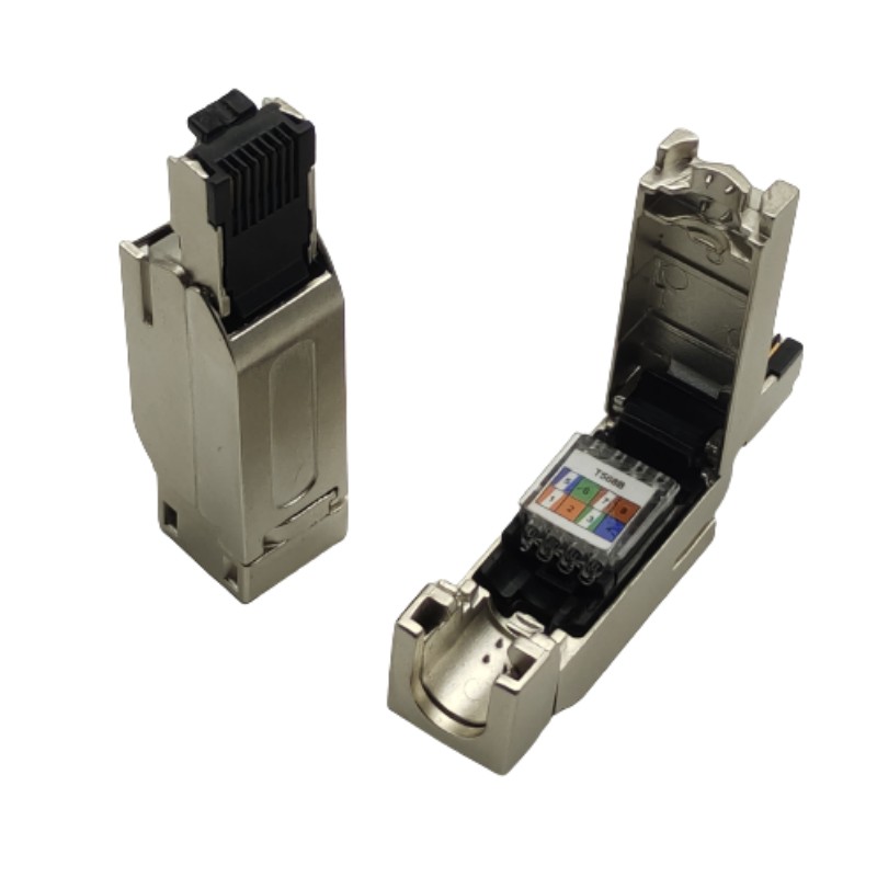 Industrial Metal RJ45 cat6 plug connector | FIBEYE